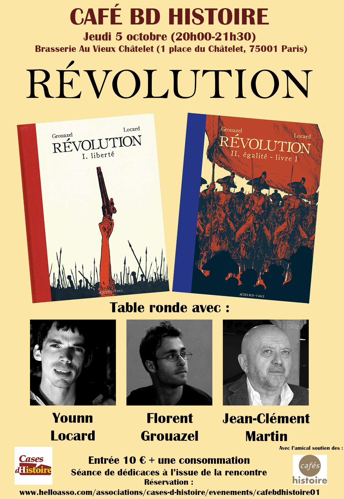 Premier Café BD Histoire, avec Florent Grouazel, Younn Locard et Jean ...
